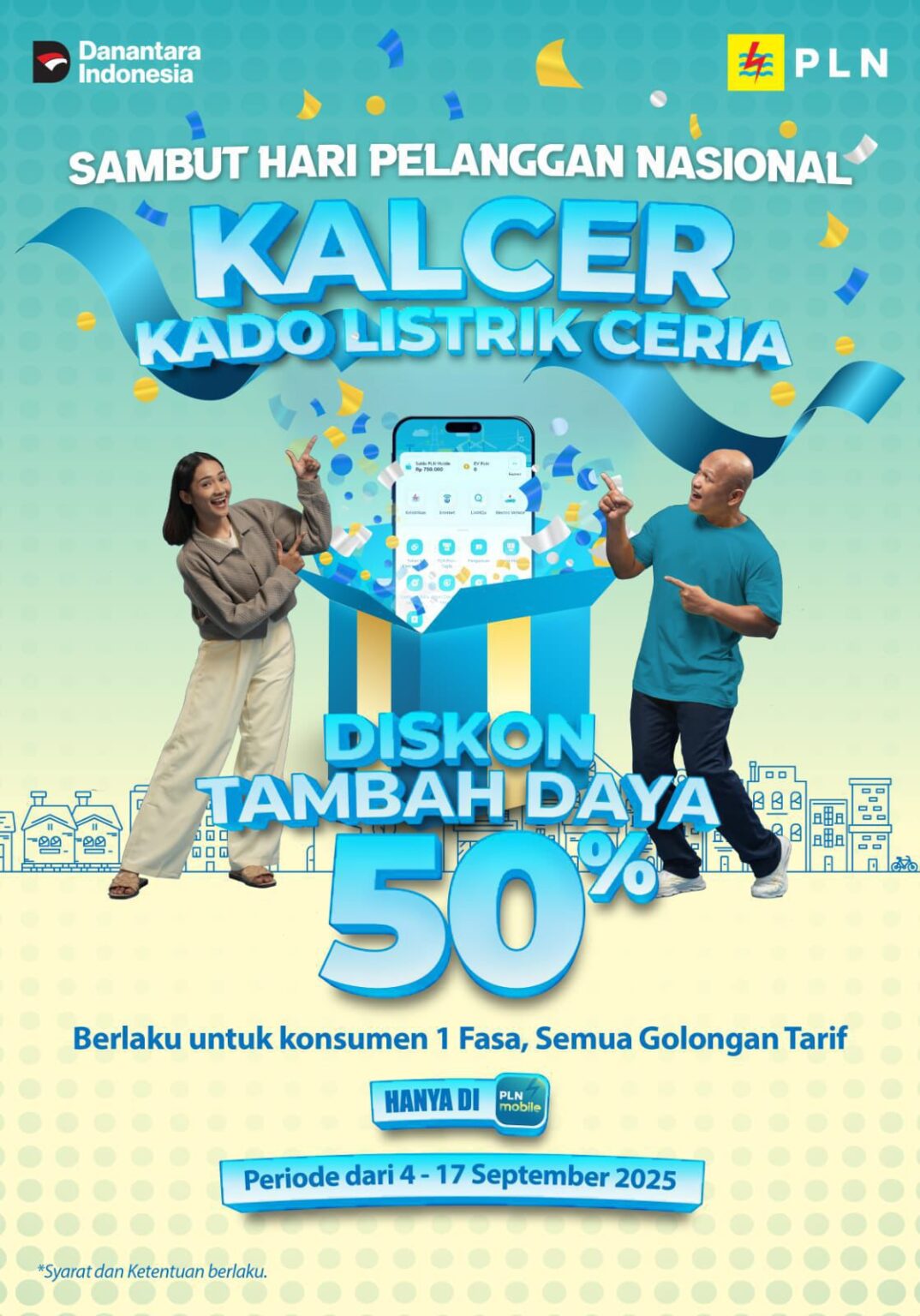 Hari Pelanggan Nasional 2025, PLN Hadirkan Promo Tambah Daya Diskon 50% Lewat Program KALCER ...